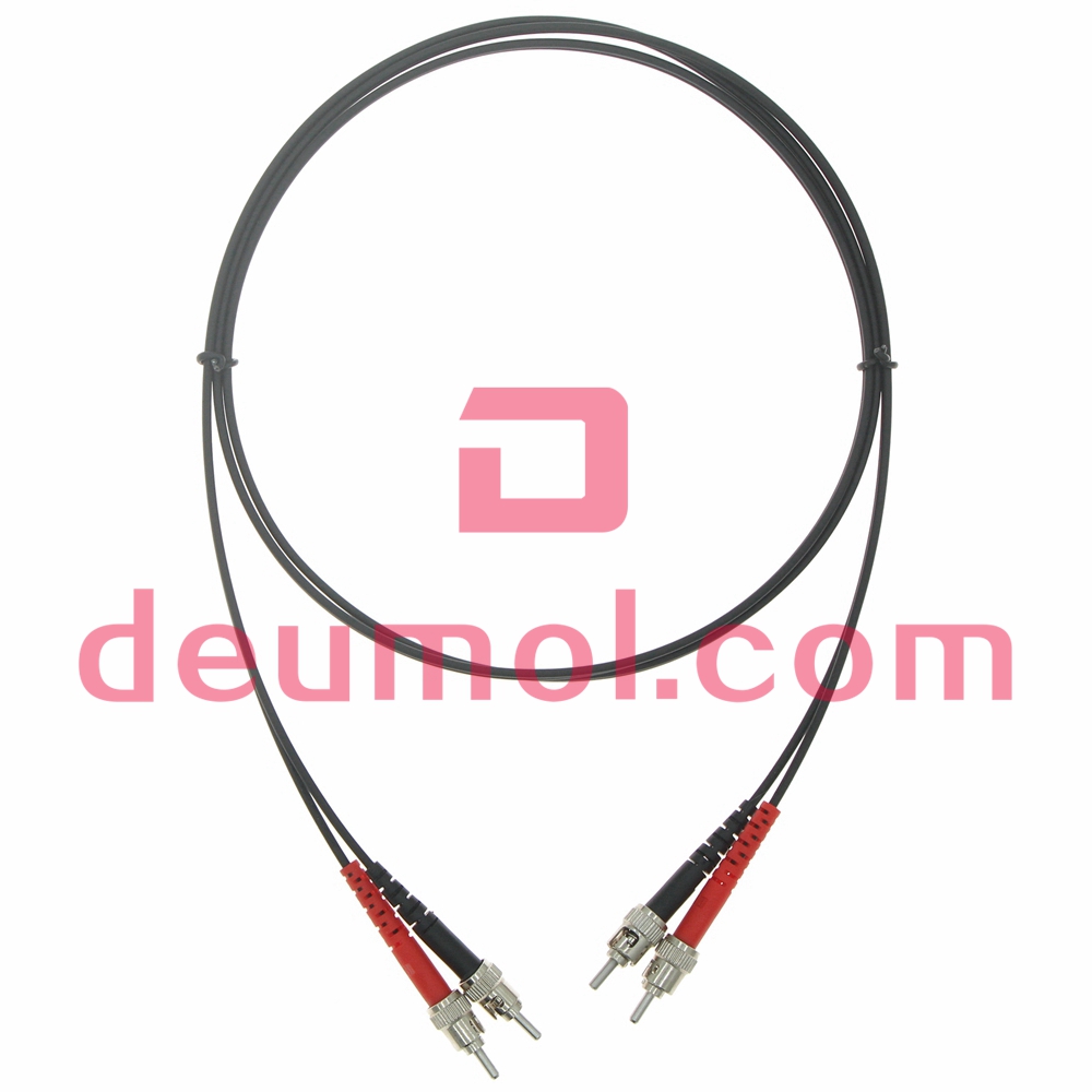 ST 1.0mm Plastic Optical Fiber Cable Assemblies, ST/ST POF Patch Cords ...